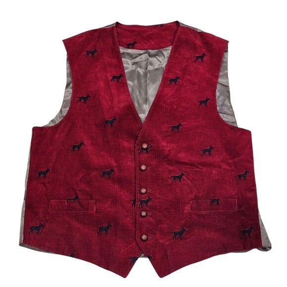 Orvis | Suits & Blazers | Orvis Vest Hunting Mens 46r Red Corduroy ...